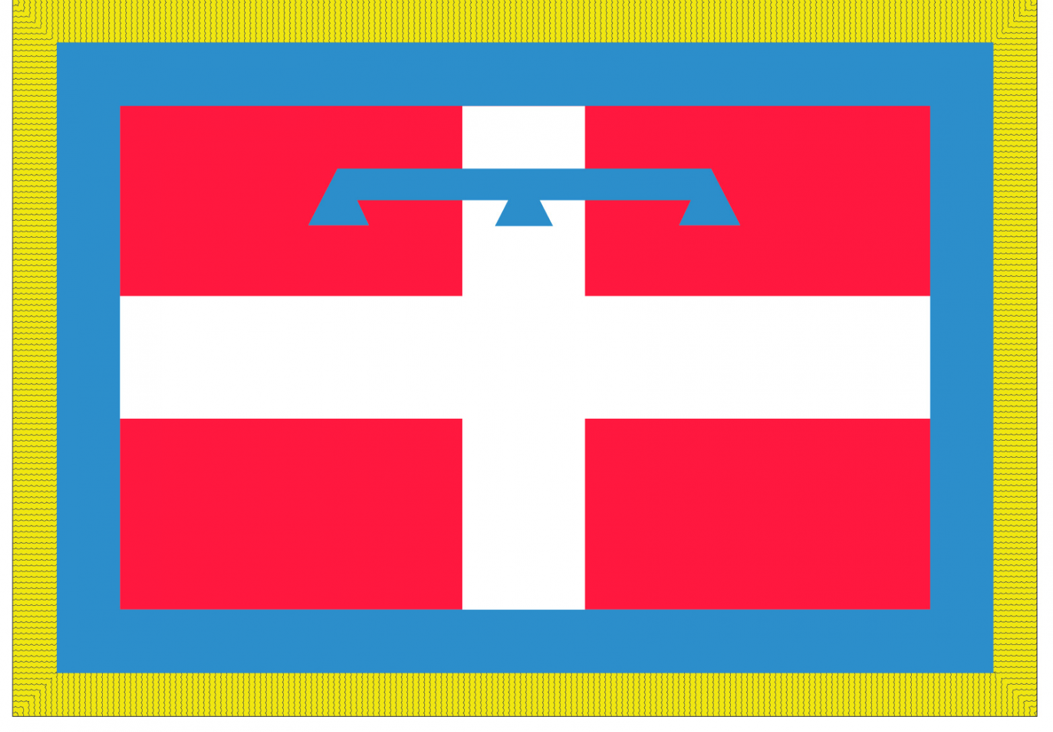 La bandiera del Piemonte